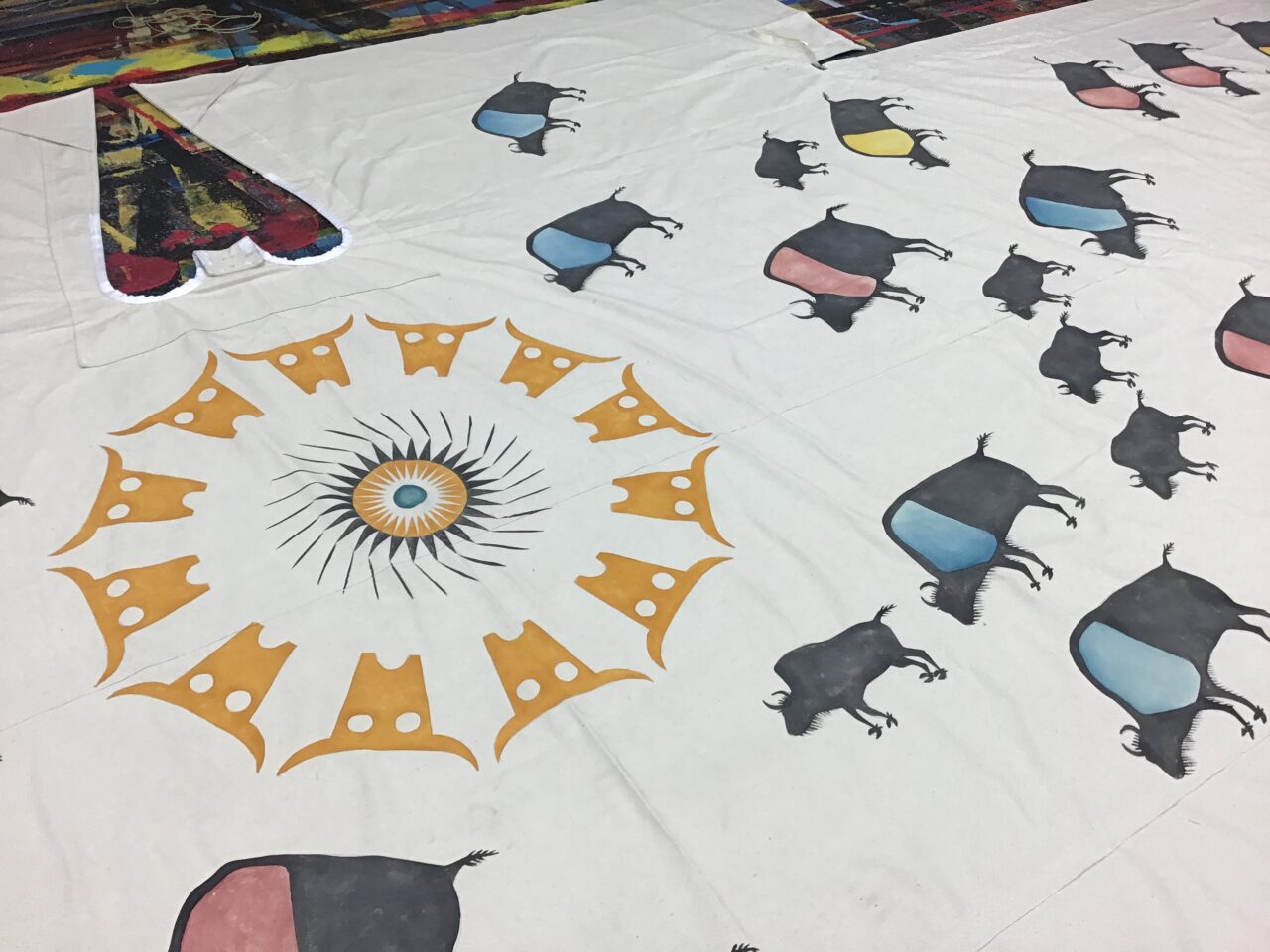 Buffalo Herd Shooting Star Ranch - Nomadics Tipi Makers
